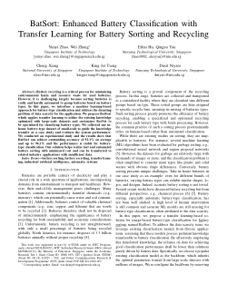 BatSort: Enhanced Battery Classification with Transfer Learning for ...