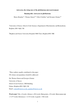 Astrocytes, the rising stars of the glioblastoma microenvironment