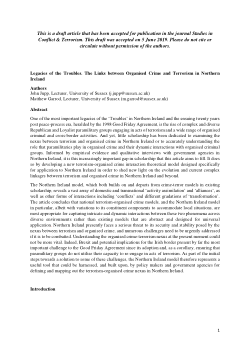 Legacies of the troubles: the links between organised crime and ...
