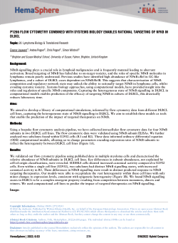 P1266: Flow cytometry combined with systems biology enables rational ...
