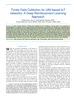 Timely data collection for UAV-based IoT networks: a deep reinforcement learning approach