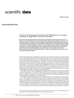 An Open Science MRI database of over 100 synaesthetic brains and ...