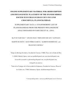 Item - Redescription and phylogenetic placement of the Spanish middle ...