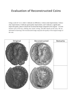 Coin Reconstruction Data