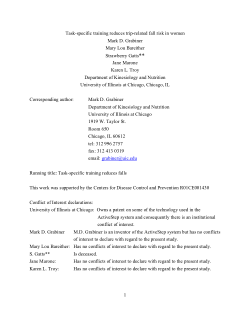 Task-specific training reduces trip-related fall risk in women