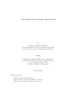 Visual Insight into An Ontology Alignment Task