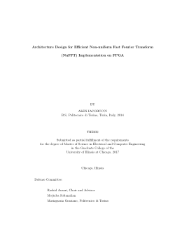 Architecture Design for Efficient Non-uniform Fast Fourier Transform (NuFFT) Implementation on FPGA