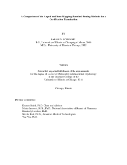 A Comparison of the Angoff and Item Mapping Standard Setting Methods ...