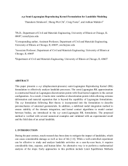 u‐p semi‐Lagrangian reproducing kernel formulation for landslide modeling