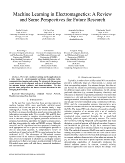 Machine Learning in Electromagnetics: A Review and Some Perspectives ...