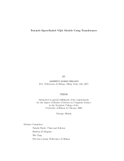 Towards Open-Ended VQA Models using Transformers