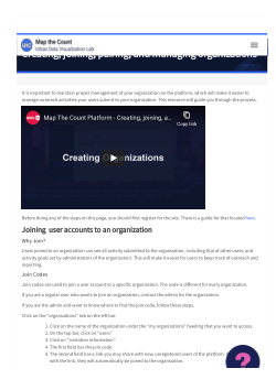 Census 2020 and UDVL: mapthecount.org website