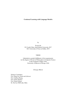 Continual Learning with Language Models
