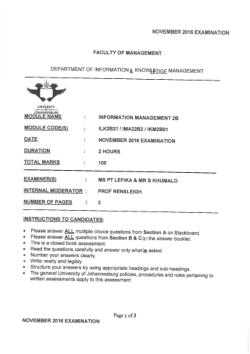 Information Management 2B