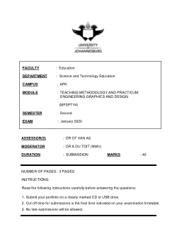 Teaching Methodology and Practicum: Engineering Graphics and Design (Supp)