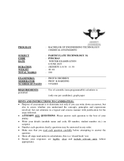Particulate technology 3A