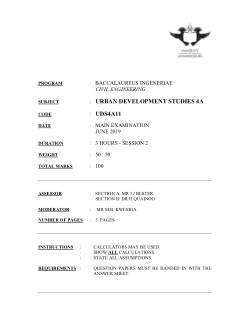 Urban development studies 4A