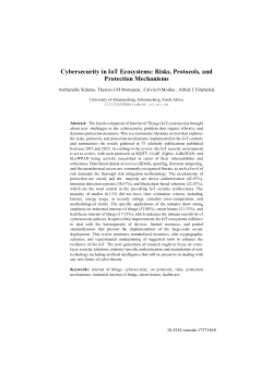 Item - Cybersecurity in IoT Ecosystems: Risks, Protocols, and ...