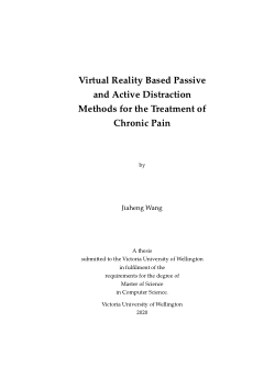 Virtual Reality Based Passive and Active Distraction Methods for the ...