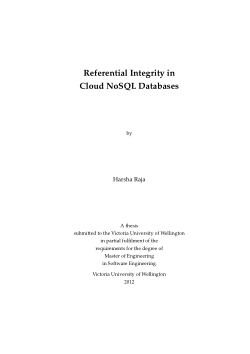 Referential Integrity in Cloud NoSQL Databases