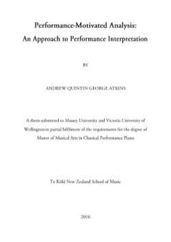 Item - Performance-Motivated Analysis: An Approach to Performance ...
