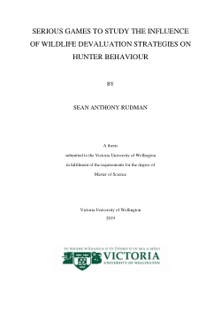 Serious games to study the influence of wildlife devaluation strategies ...