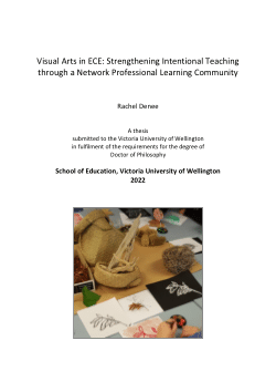 Visual arts in ECE: Strengthening intentional teaching through a ...