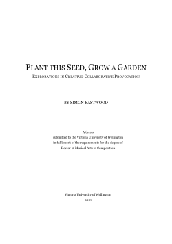 Plant this Seed, Grow a Garden: Explorations in Creative-Collaborative ...