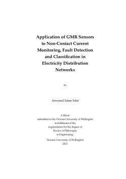 Application of GMR Sensors to Non-Contact Current Monitoring, Fault ...
