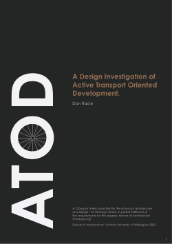 ATOD: A Design Investigation of Active Transport Oriented Development.