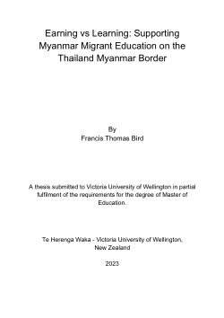 Earning vs Learning: Supporting Myanmar Migrant Education on the ...