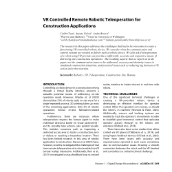 VR Controlled Remote Robotic Teleoperation for Construction Applications