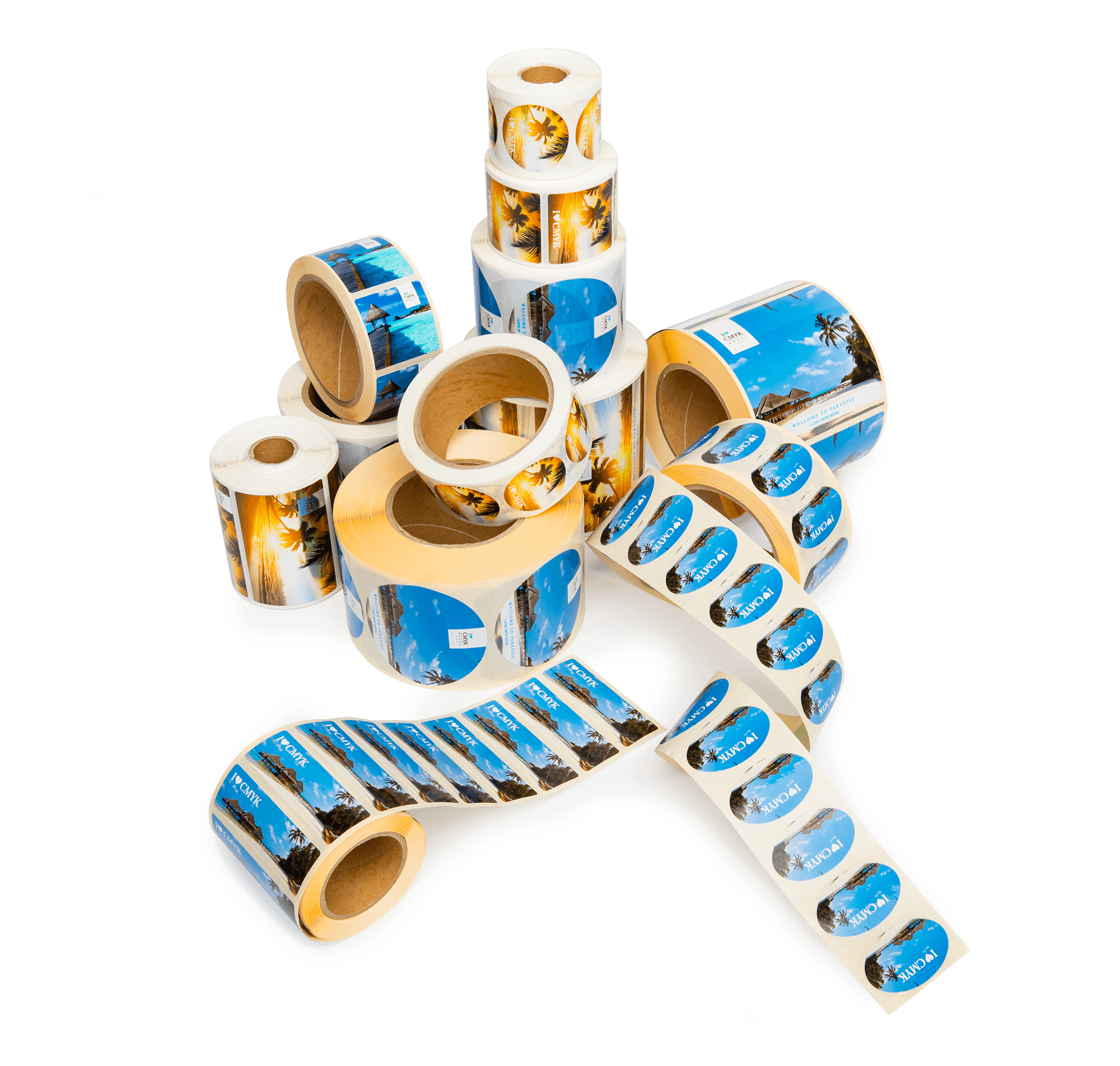 Stickers op rol bedrukken | Drukwerkdeal.nl