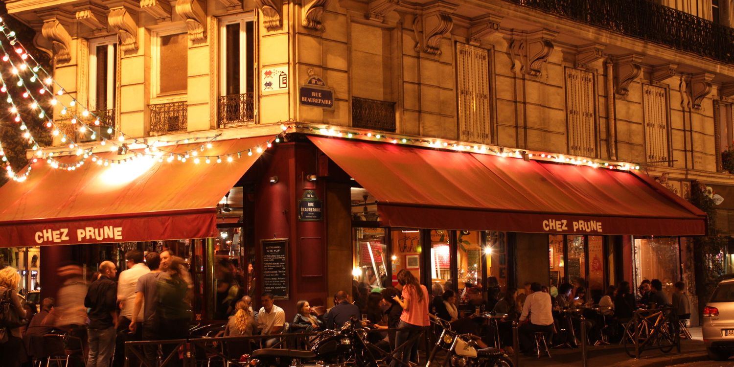 Chez Prune, au Canal Saint Martin