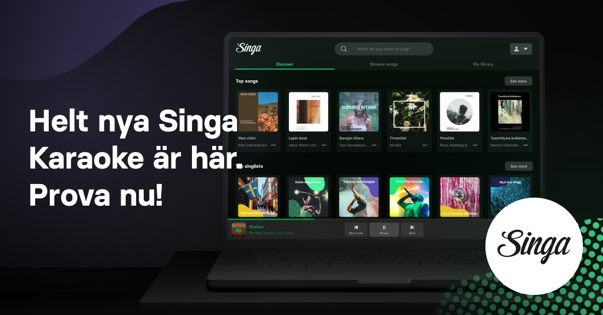 Upplev den helt nya Singa-webbläsarappen!