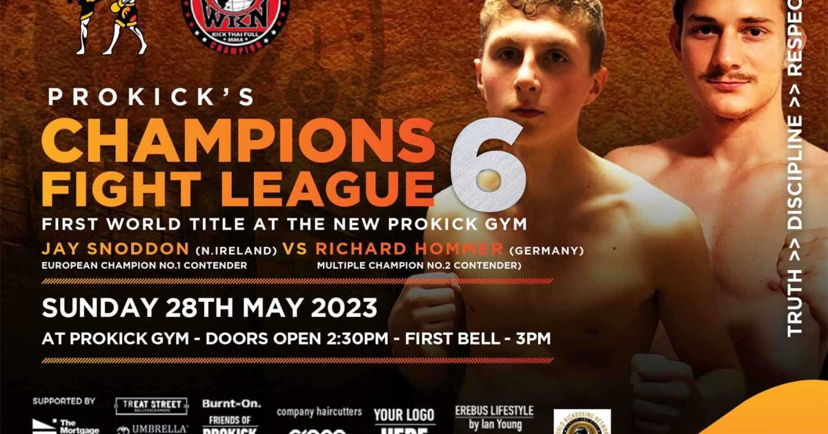 World Title Shot for Snoddon - Up-date on Fight-card | Prokick