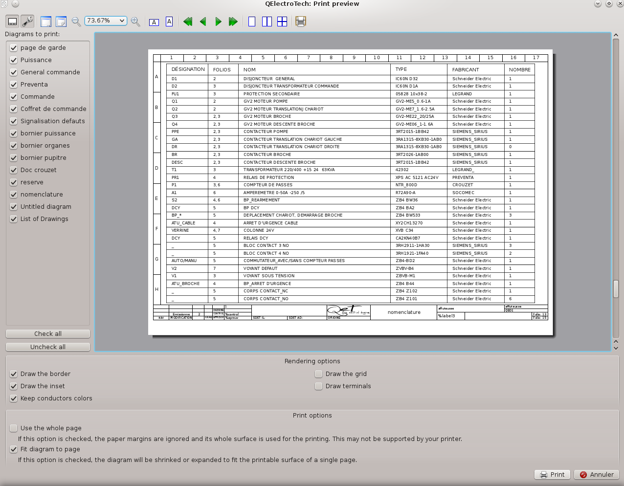 Qelectrotech Design Electric Diagrams Free Qt Based KCP-center
