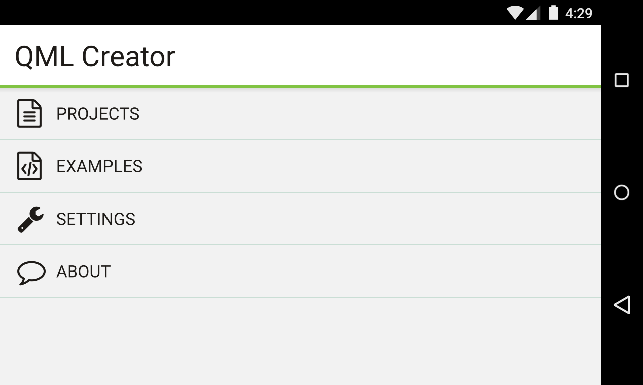 QML Creator | Showroom