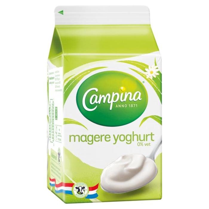 Campina Campina Magere Yoghurt 0% Vet 500ml (0.5L) - Questionmark