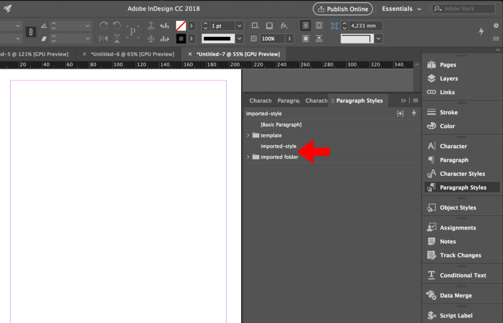 How to use InDesign paragraph styles