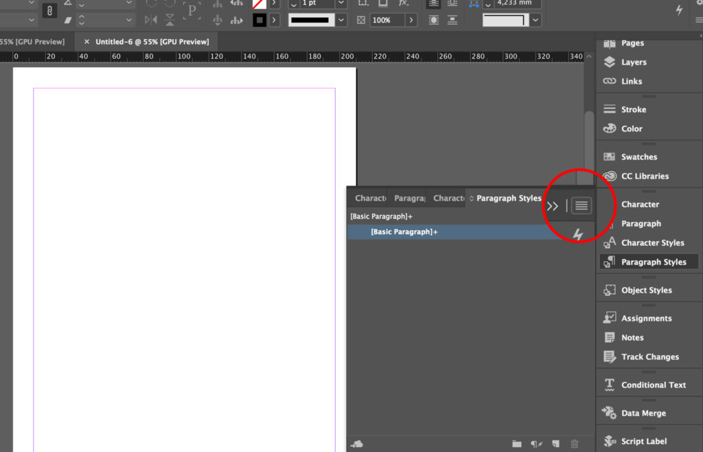 How to use InDesign paragraph styles