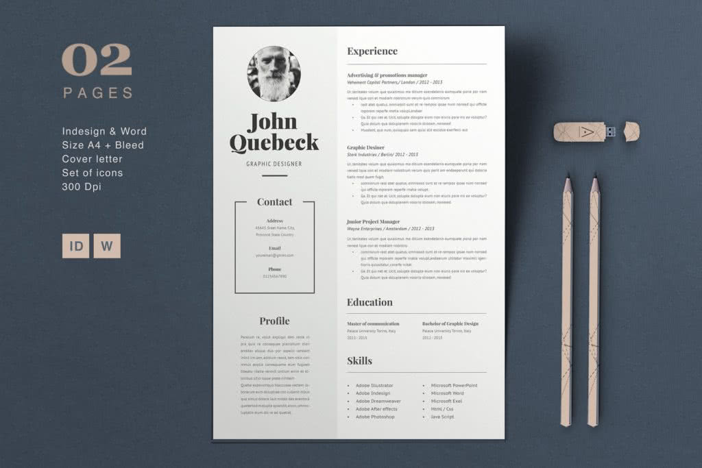 Adobe Indesign Resume Template