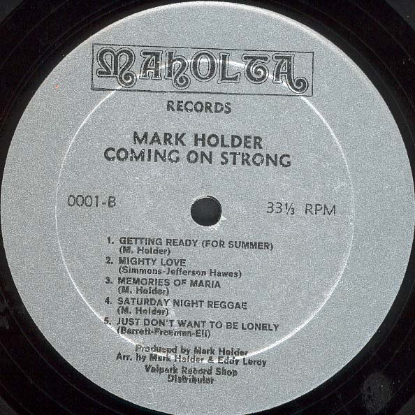 Mark Holder - Coming On Strong (LP, Album) | eBay