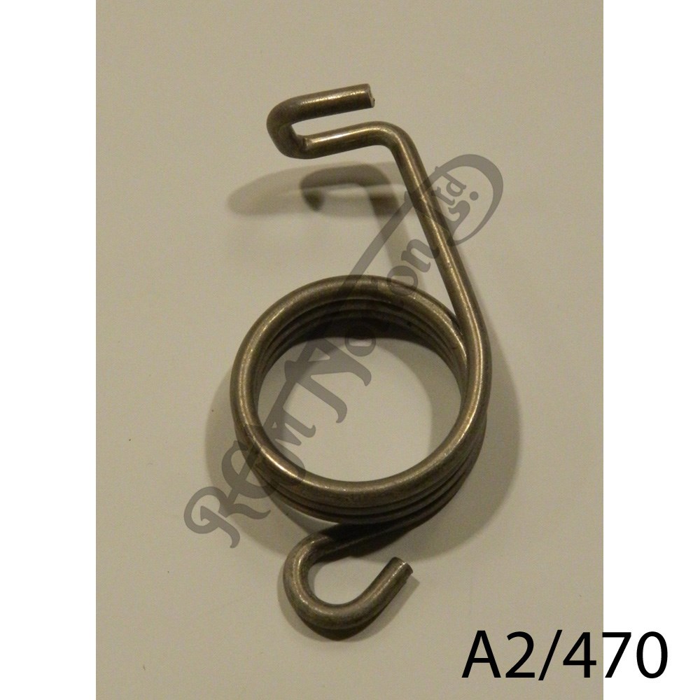 REAR BRAKE ARM RETURN SPRING, ARM POINTING UP