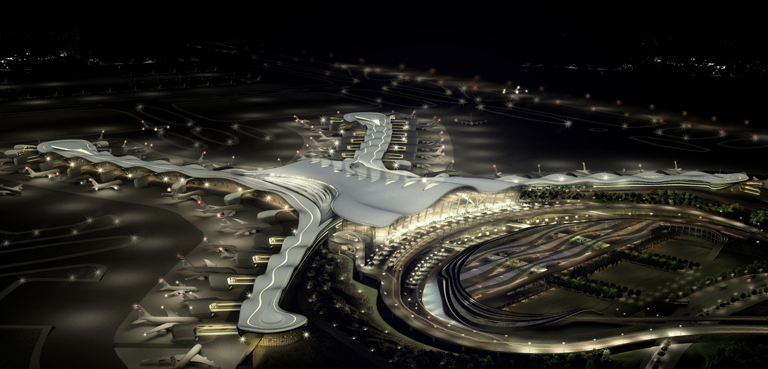 Abu Dhabi International Airport Midfield Terminal Complex by KPF - Kohn ...