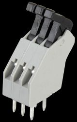 AST041-03 - 3-pin spring loaded terminal, 2.5-mm pin spacing, 45 ...
