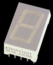 SC56-11GN - 7-segment display, green, 14.2 mm, common cathode | elecena ...
