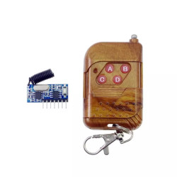 Moduł odbiorczy RF RX480-E z pilotem 4-kanałowym 433 MHz - zasięg 50m ...