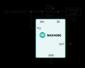 MAX4081 76V, High-Side, Current-Sense Amplifiers with Voltage Output ...