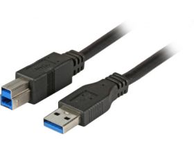 USB 3.0 connection cable, USB plug type A to USB plug type B, 1 m ...